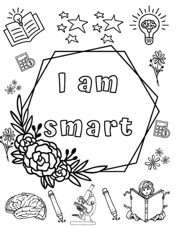 Affirmations Coloring Pages to Print - Free Printable Coloring Pages