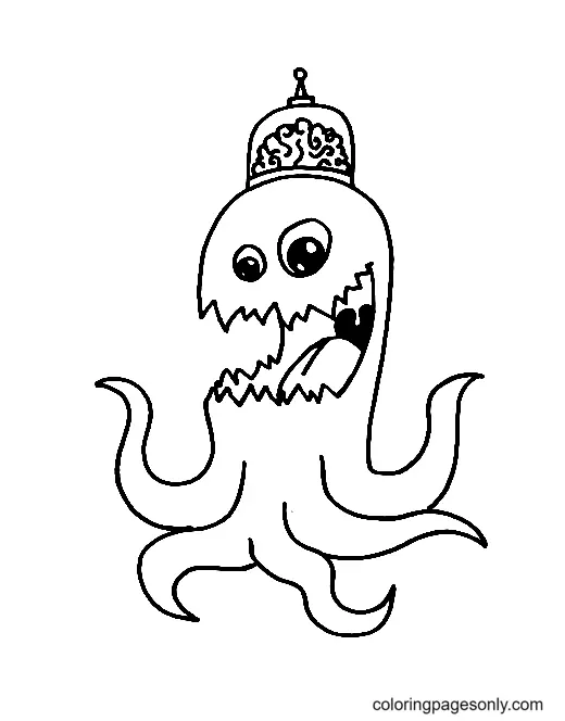 Desenhos de Alien Para Colorir e Imprimir - Pintar Grátis Online