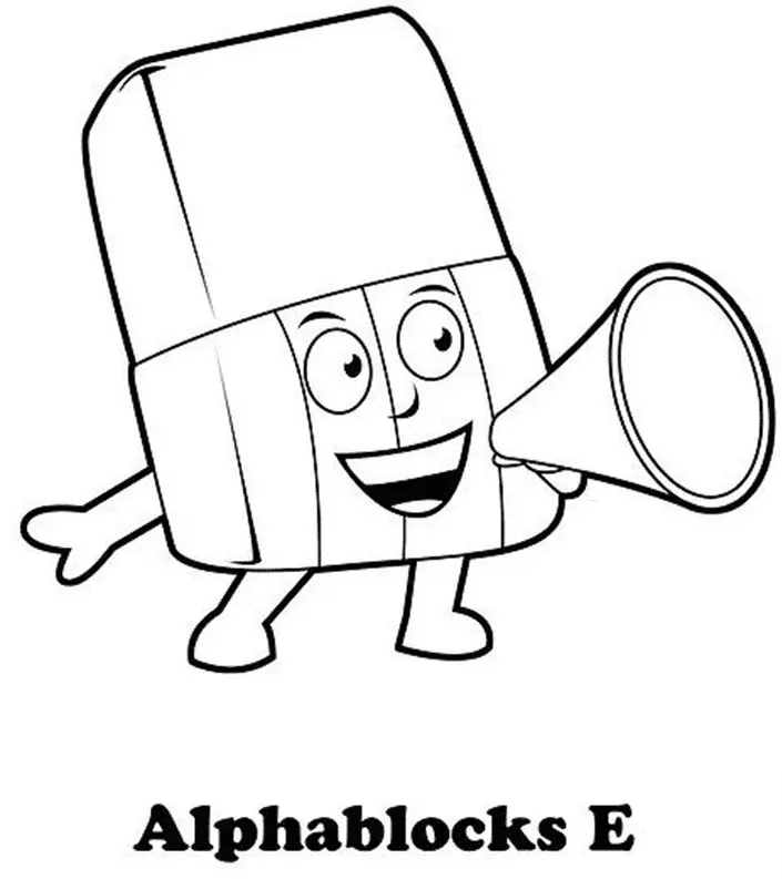 Alphablocks Coloring Pages to Print - Free Printable Coloring Pages
