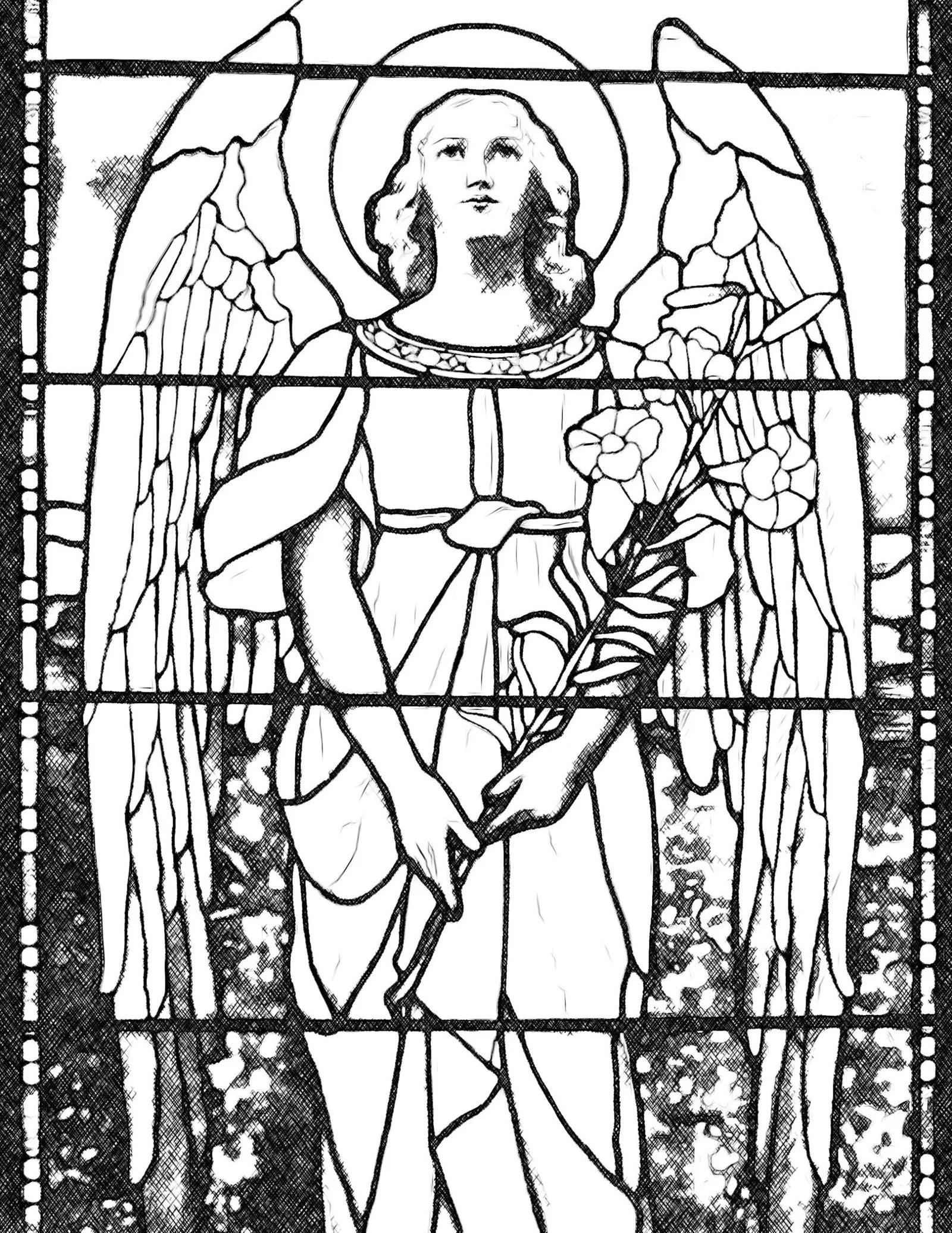Angel Gabriel Coloring Pages to Print - Free Printable Coloring Pages