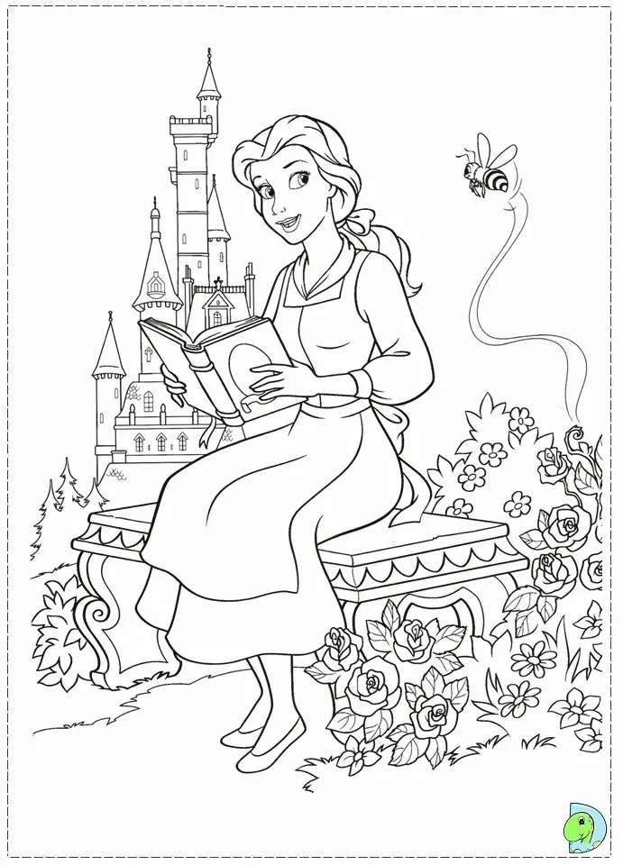 Beauty and the Beast Coloring Pages to Print - Free Printable Coloring ...