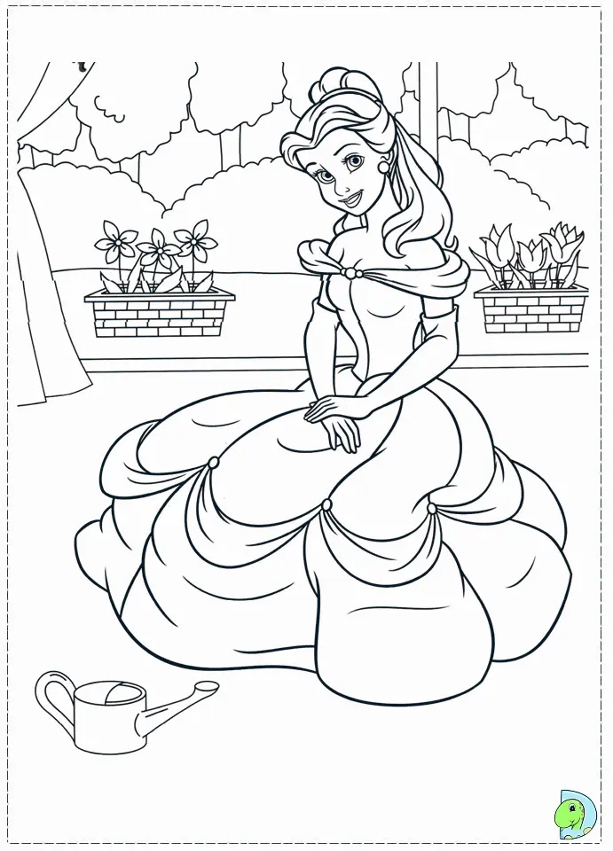 Beauty and the Beast Coloring Pages to Print - Free Printable Coloring ...