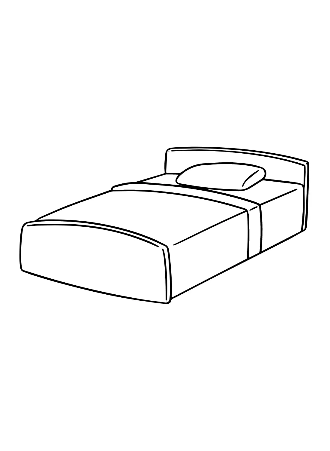 Bed Coloring Pages to Print - Free Printable Coloring Pages