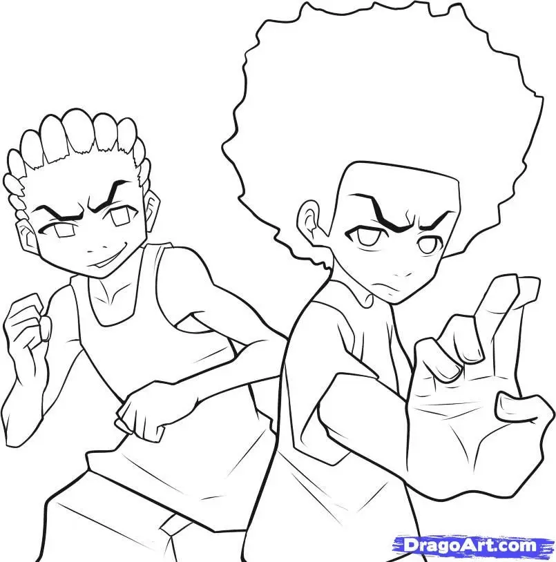 Boondocks Coloring Pages to Print - Free Printable Coloring Pages