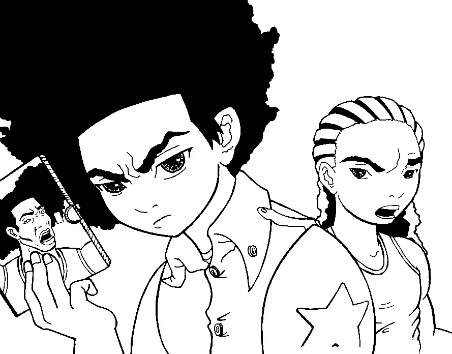 Boondocks Coloring Pages to Print - Free Printable Coloring Pages