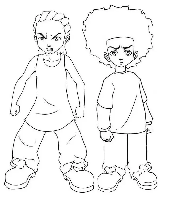 Boondocks Coloring Pages to Print - Free Printable Coloring Pages