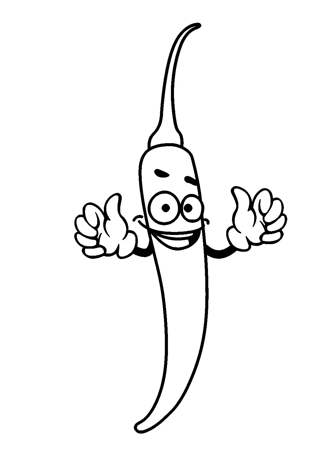 Chili Pepper Coloring Pages to Print - Free Printable Coloring Pages