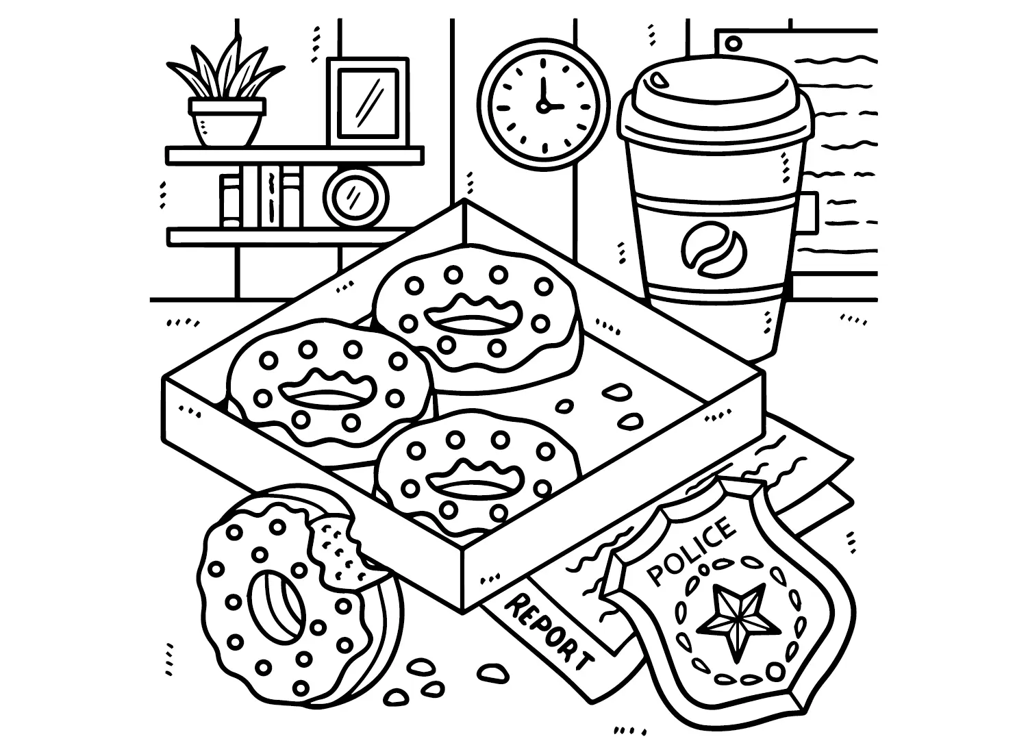 Coffee Coloring Pages to Print - Free Printable Coloring Pages