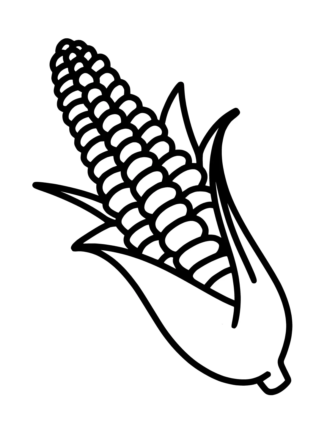 Corn Coloring Pages to Print - Free Printable Coloring Pages