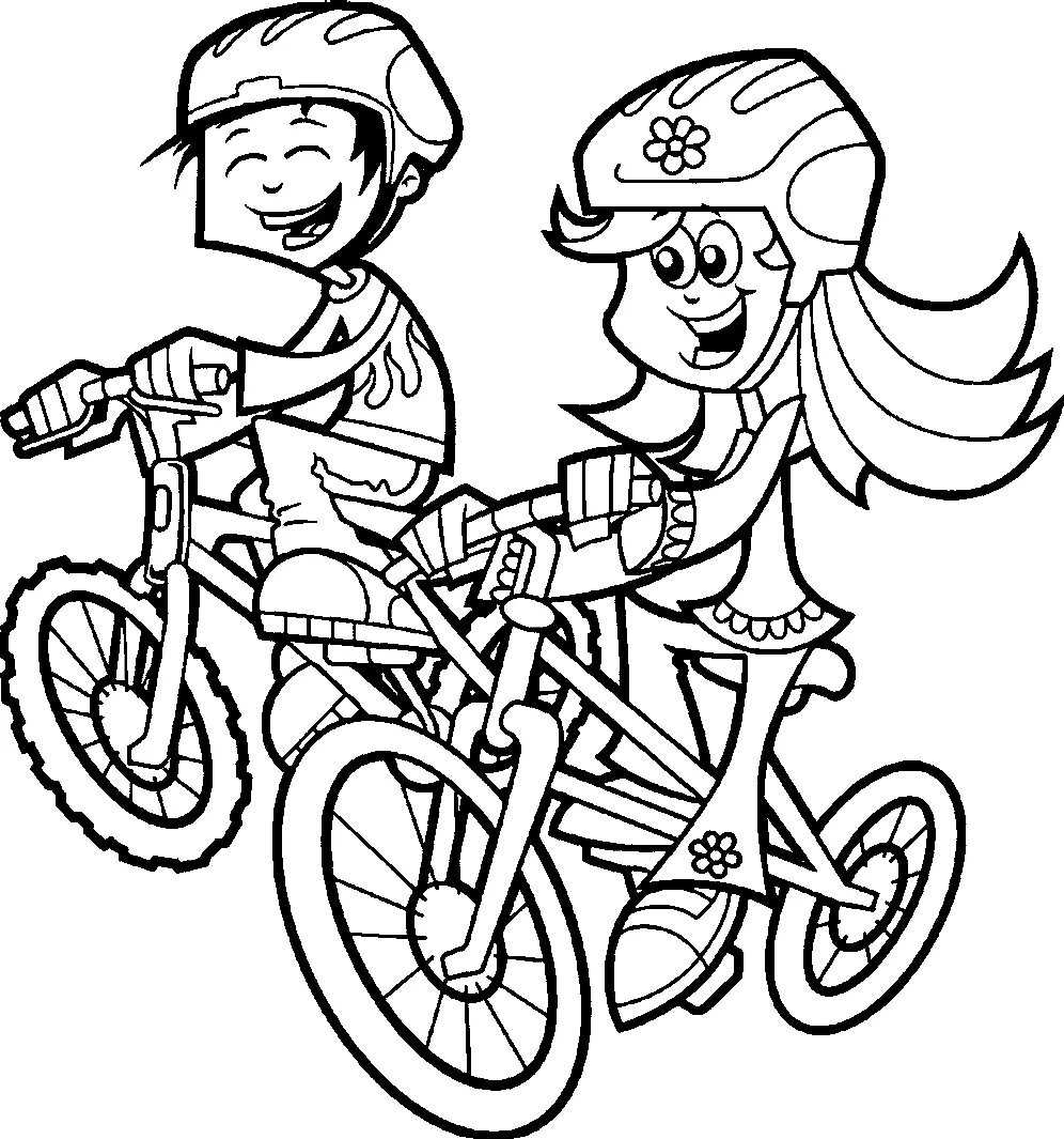 Cycling Coloring Pages to Print - Free Printable Coloring Pages