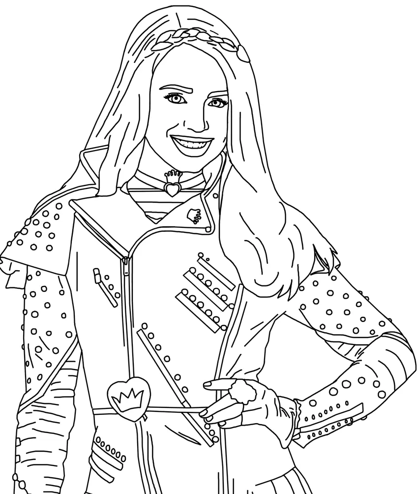 Descendants 3 Coloring Pages to Print - Free Printable Coloring Pages