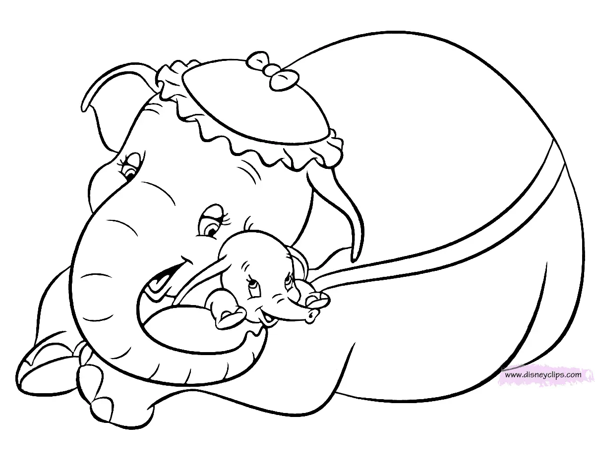 Dumbo Coloring Pages to Print - Free Printable Coloring Pages