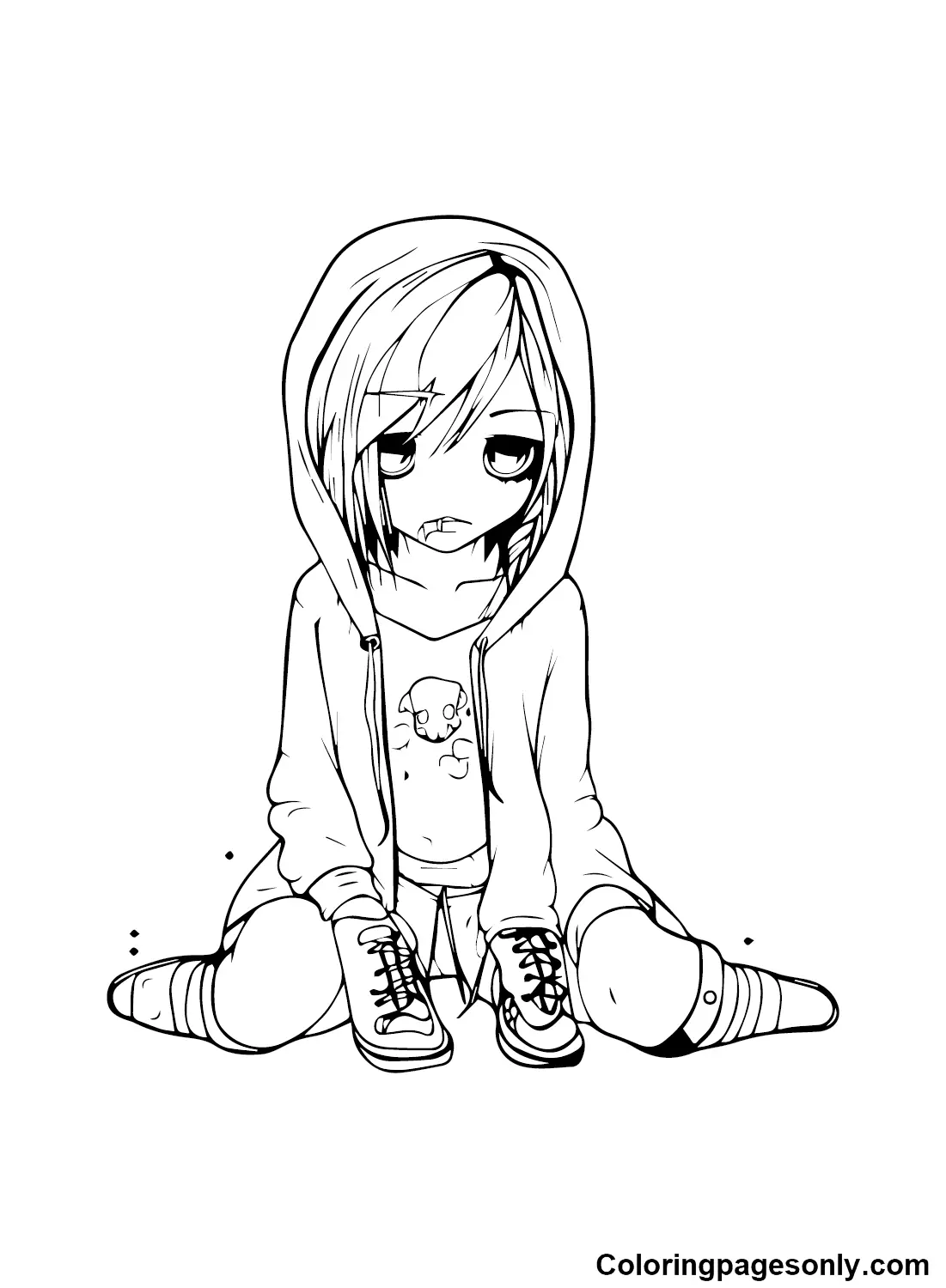 Emo Coloring Pages to Print - Free Printable Coloring Pages