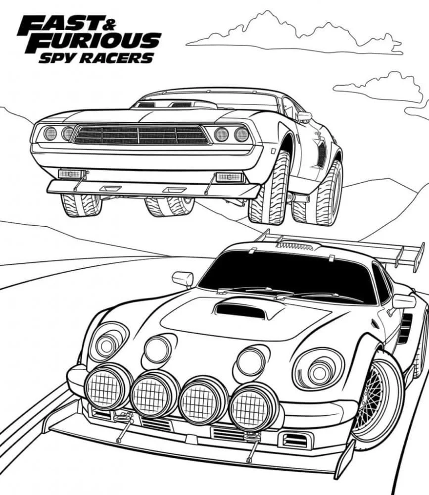 Fast and Furious Coloring Pages to Print - Free Printable Coloring Pages