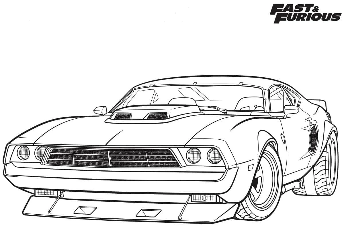 Fast and Furious Coloring Pages to Print - Free Printable Coloring Pages
