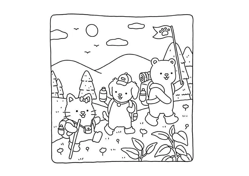 Fuzzy Hygge Coloring Pages to Print - Free Printable Coloring Pages