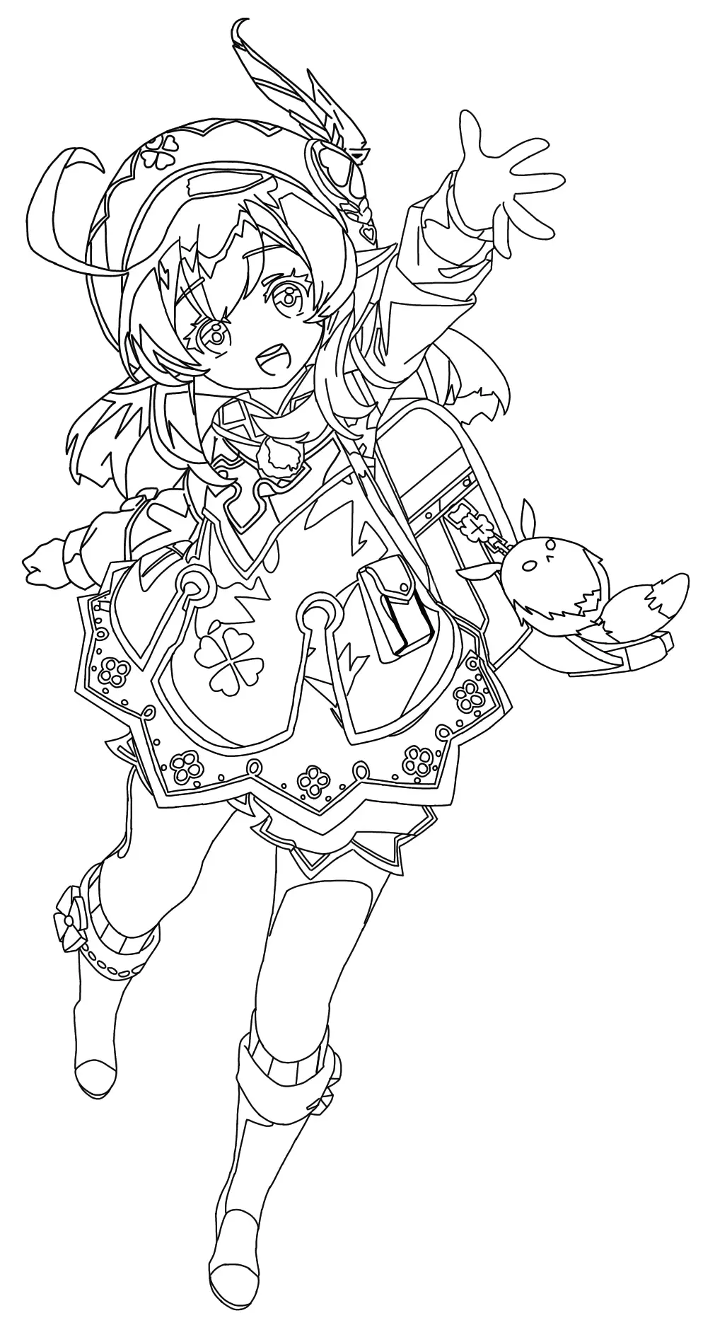 Genshin Impact Coloring Pages to Print - Free Printable Coloring Pages