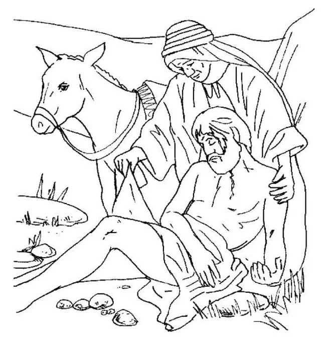 Good Samaritan Coloring Pages to Print - Free Printable Coloring Pages