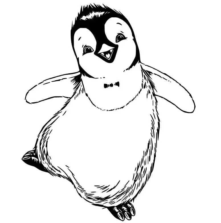 Happy Feet Coloring Pages to Print - Free Printable Coloring Pages