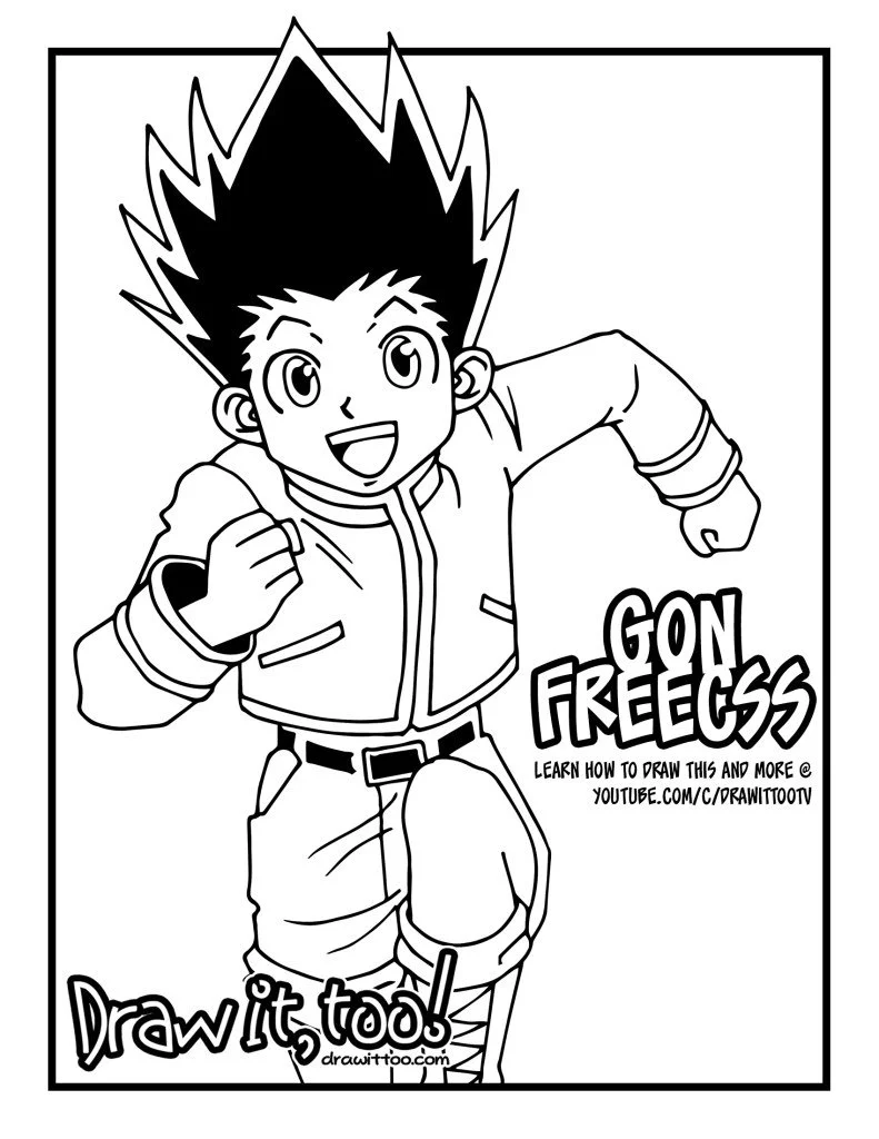 Hunter x Hunter Coloring Pages to Print - Free Printable Coloring Pages