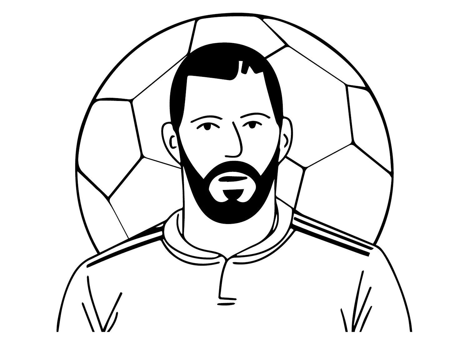 Karim Benzema Coloring Pages to Print - Free Printable Coloring Pages