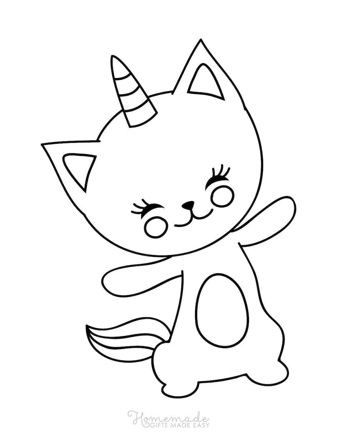 Kittycorn Coloring Pages to Print - Free Printable Coloring Pages
