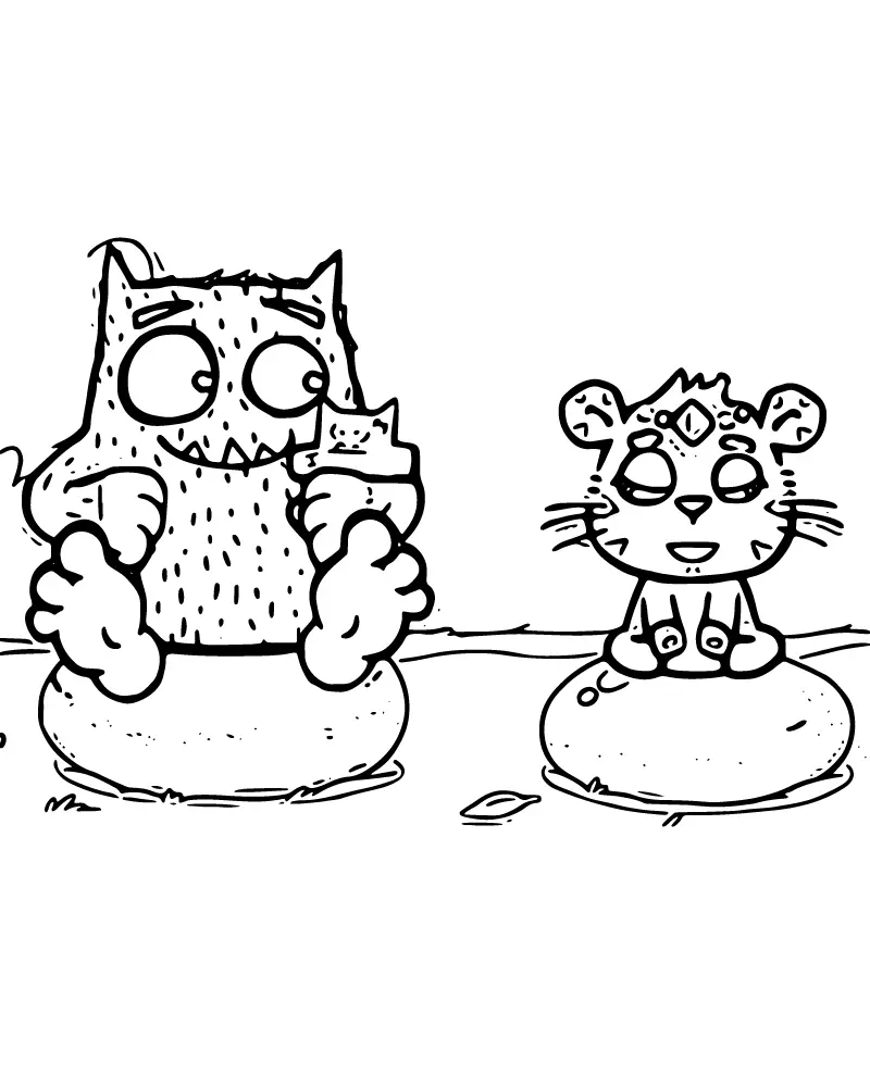 Love Monster Coloring Pages to Print - Free Printable Coloring Pages