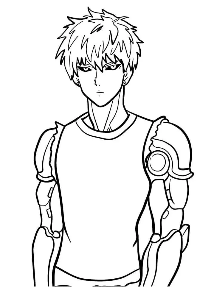 One Punch Man Coloring Pages to Print - Free Printable Coloring Pages