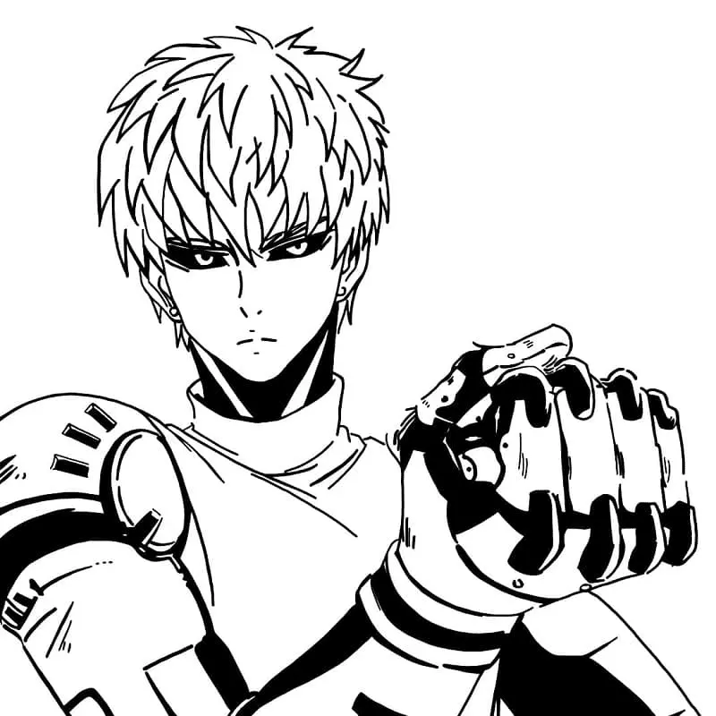 One Punch Man Coloring Pages to Print - Free Printable Coloring Pages