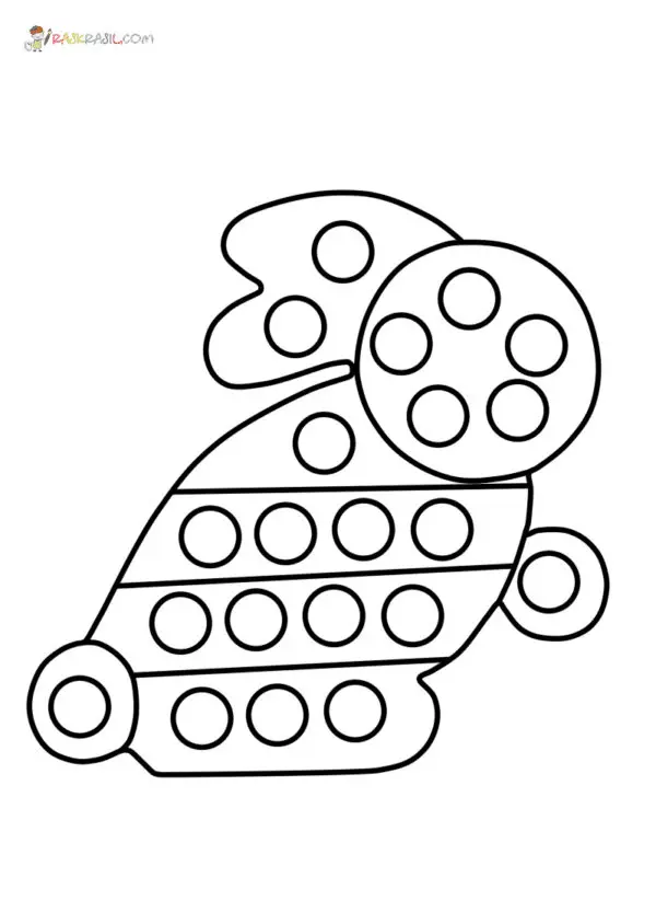 Pop It Coloring Pages to Print - Free Printable Coloring Pages