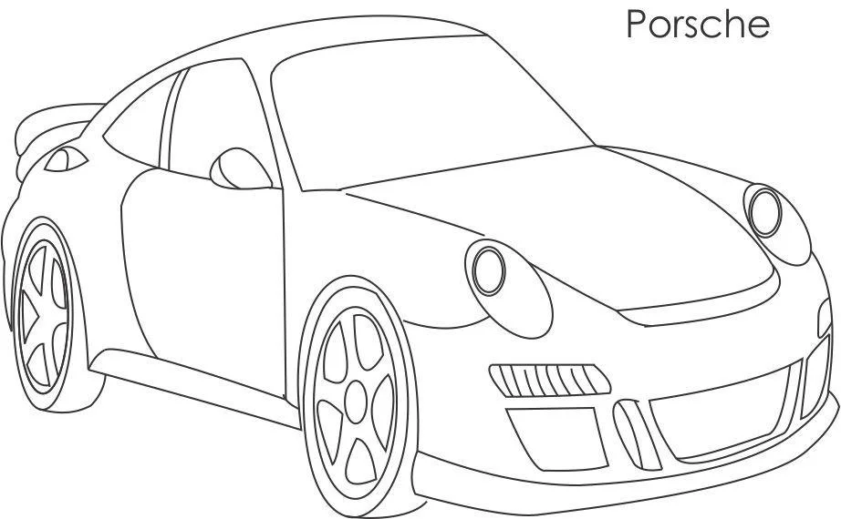 Porsche Coloring Pages to Print - Free Printable Coloring Pages