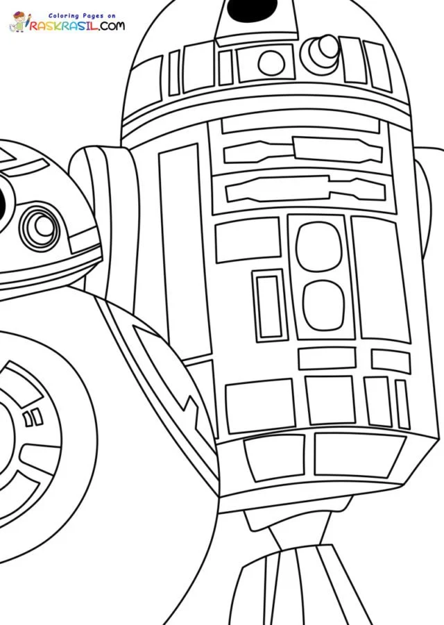R2D2 Coloring Pages to Print - Free Printable Coloring Pages