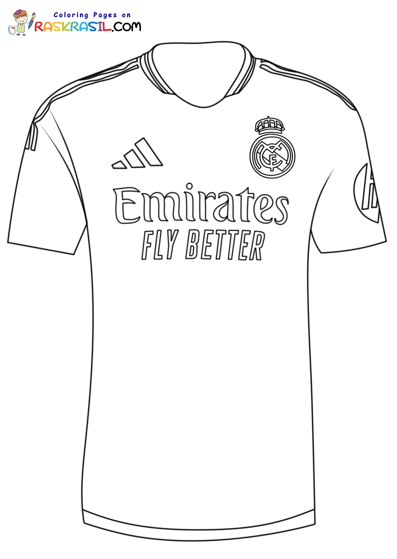 Real Madrid Coloring Pages to Print - Free Printable Coloring Pages