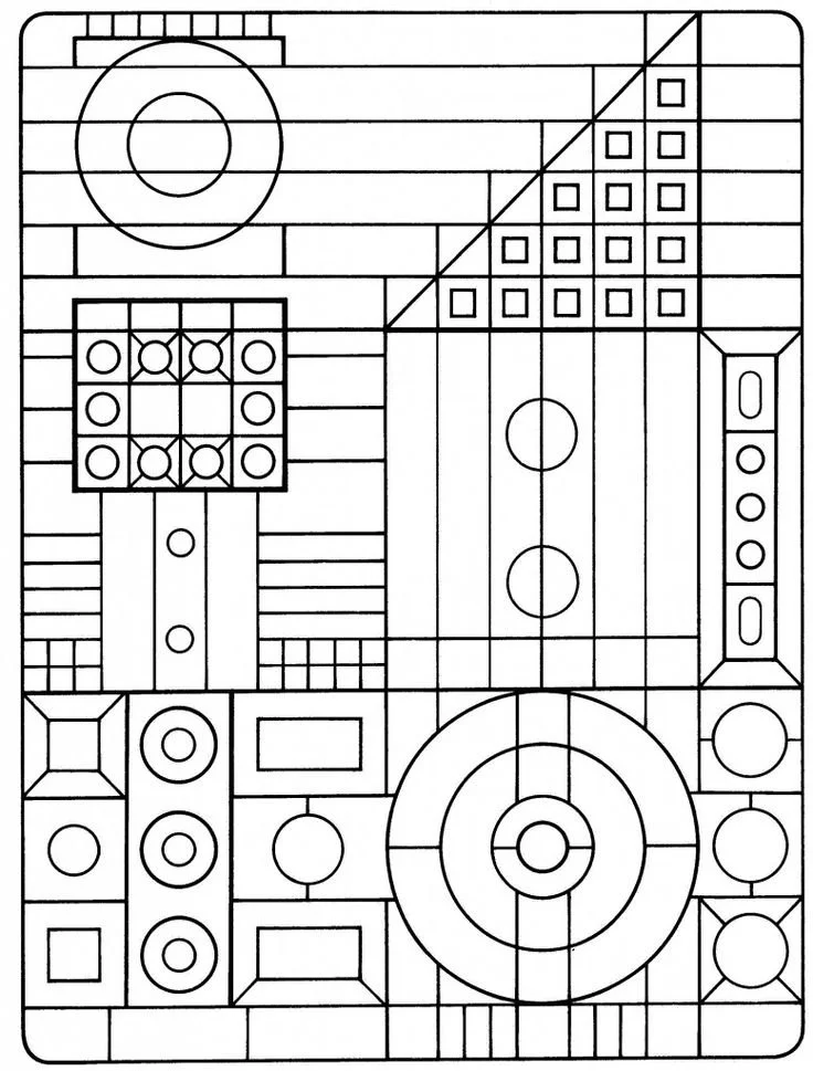 Rectangle Shape Coloring Pages to Print - Free Printable Coloring Pages