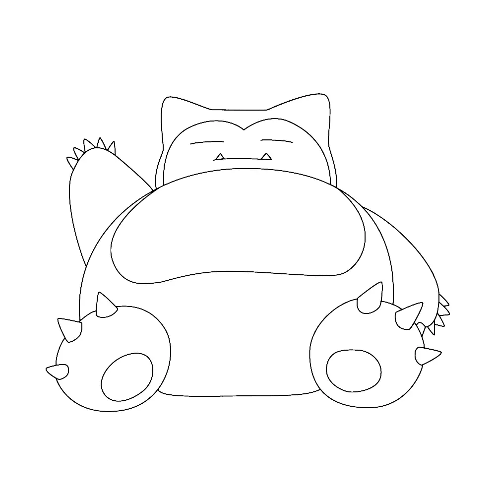 Snorlax Coloring Pages to Print - Free Printable Coloring Pages
