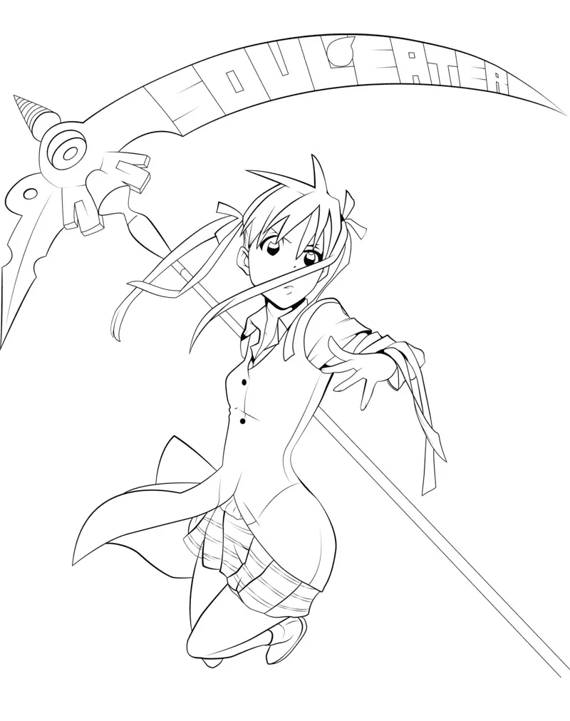 Soul Eater Coloring Pages to Print - Free Printable Coloring Pages