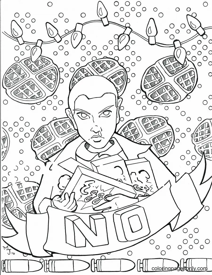Stranger Things Coloring Pages to Print - Free Printable Coloring Pages