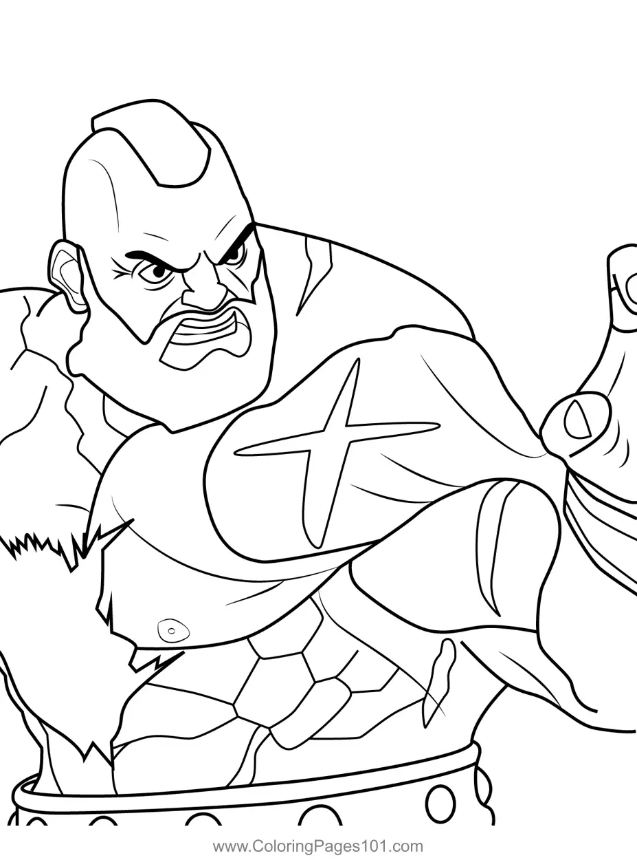 Street Fighter Coloring Pages to Print - Free Printable Coloring Pages