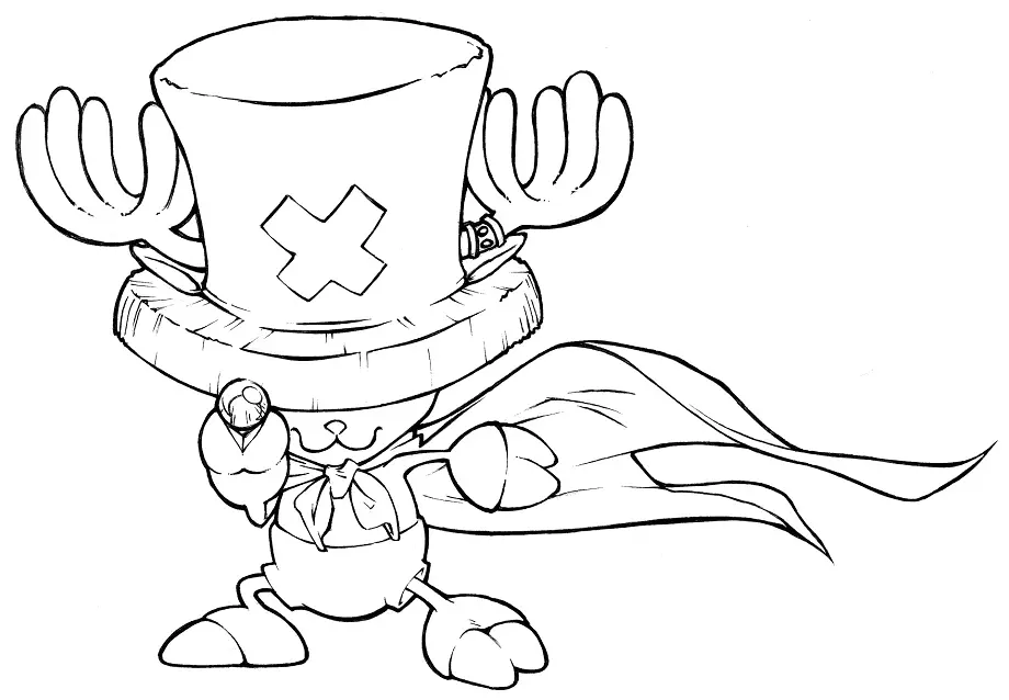 Tony Tony Chopper Coloring Pages to Print - Free Printable Coloring Pages