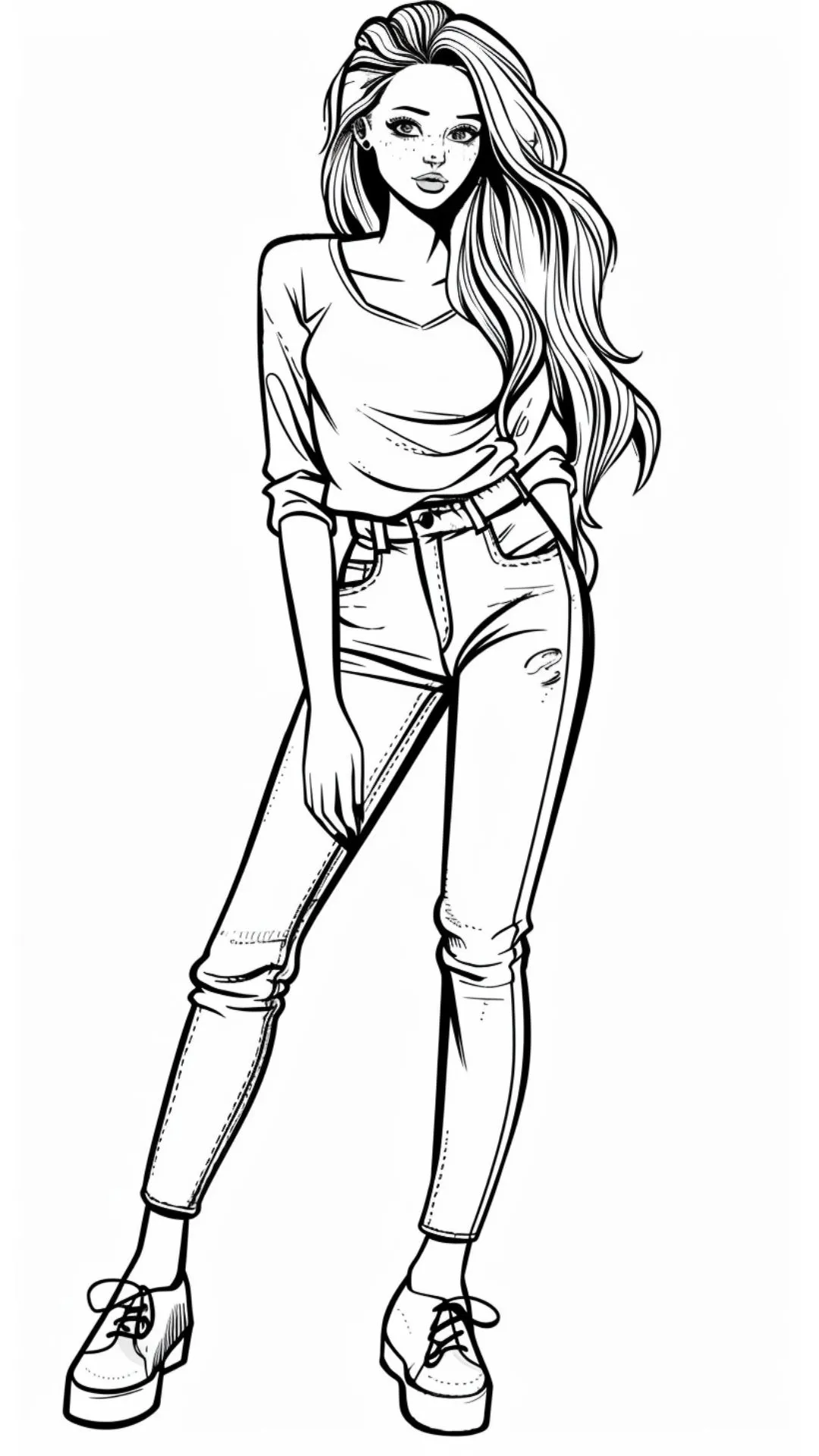 Top model Coloring Pages to Print - Free Printable Coloring Pages