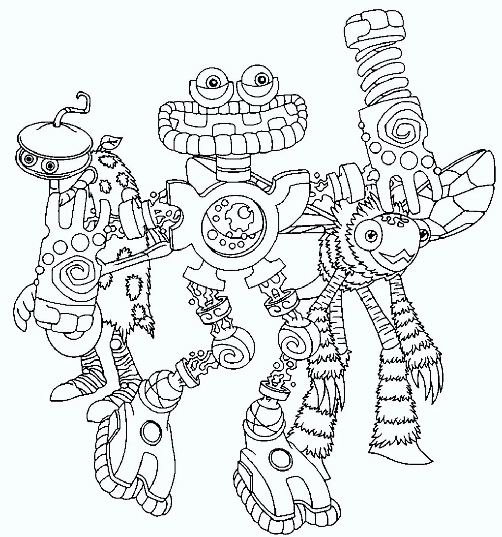 Wubbox Coloring Pages to Print - Free Printable Coloring Pages